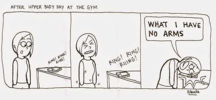 After Upper Body Day at the Gym - 9GAG