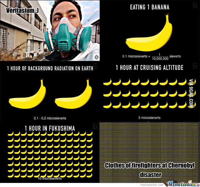 Amounts of Radiation, Banana for Scale - 9GAG