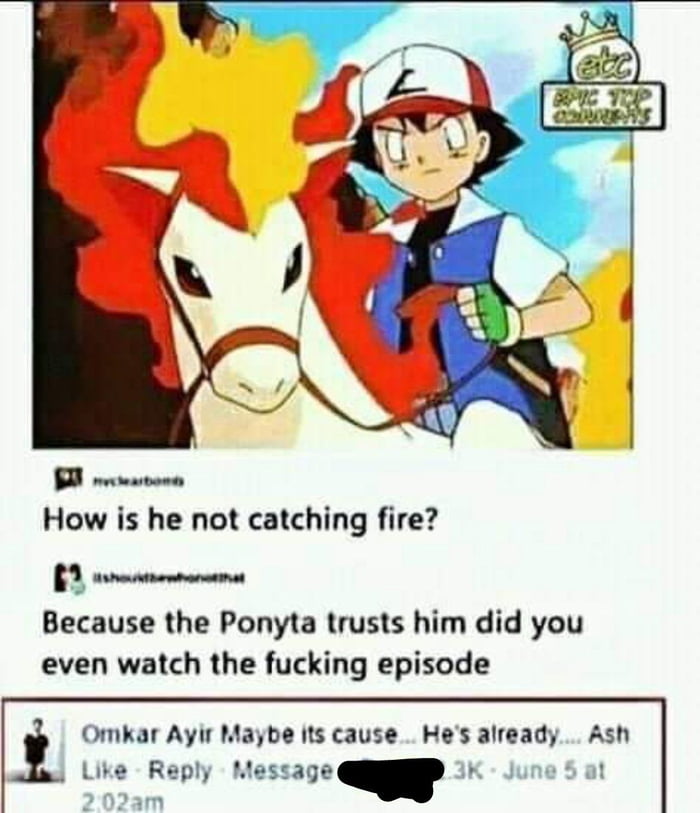 Ash being ash - 9GAG