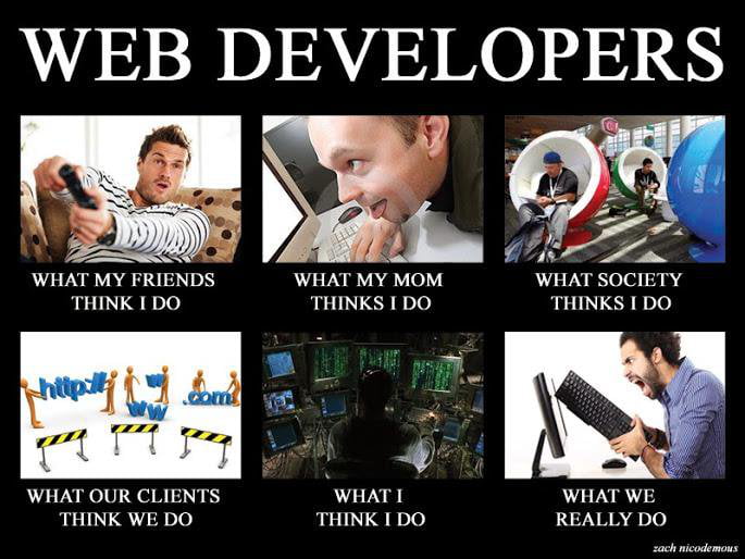 Being a Web Developer - 9GAG