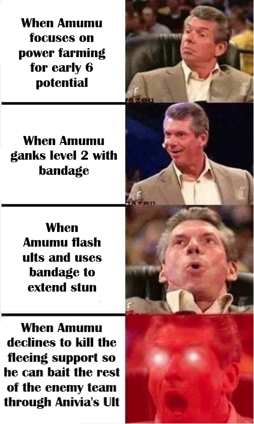 I taught my Amumu Duo over several games with memes in his favorite ...