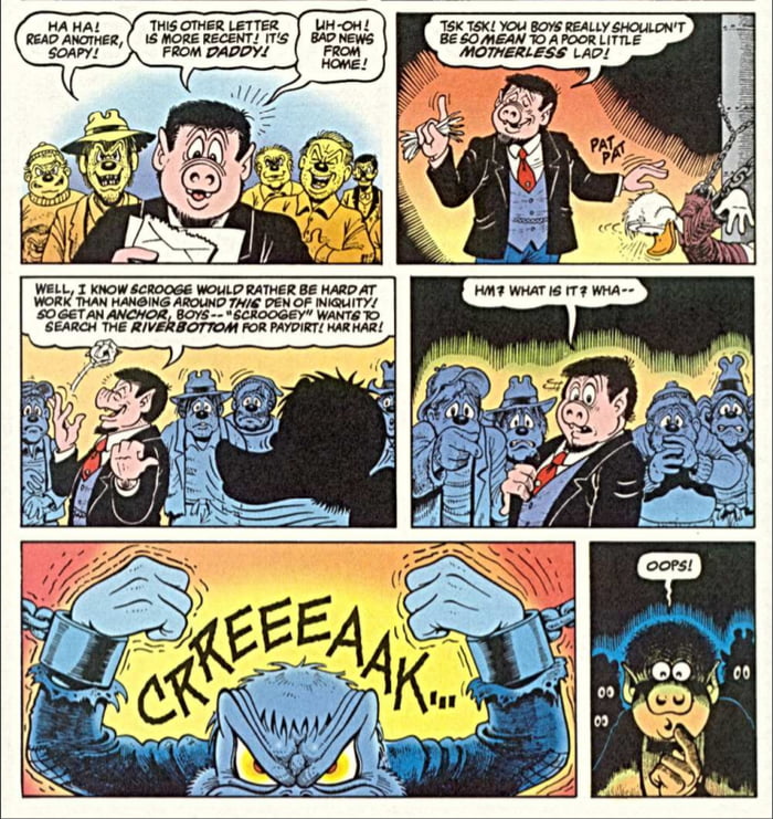 One of the few if not the only time Scrooge McDuck got angry for ...
