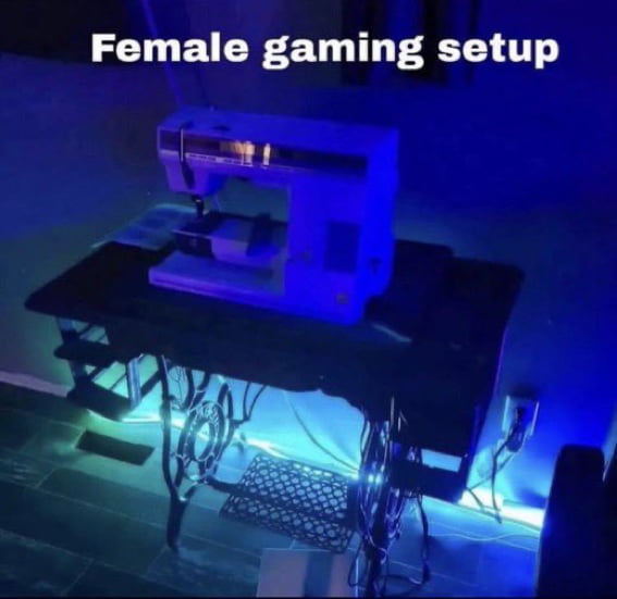 Female Gaming Setup - 9GAG