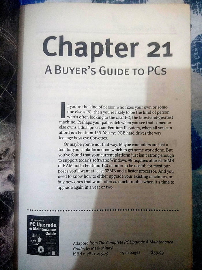 A Pc buying Guide from 1998 book - 9GAG