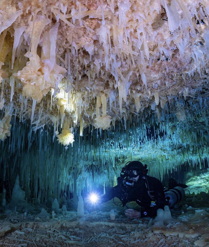 The Glass Factory Cave in the Bahamas - 9GAG