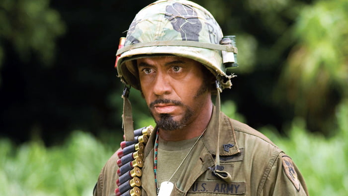 A brave African American US soldier's thousand yard stare captured in ...
