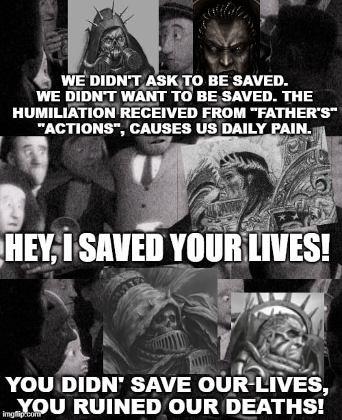 Mortarion and Angron summarized - 9GAG