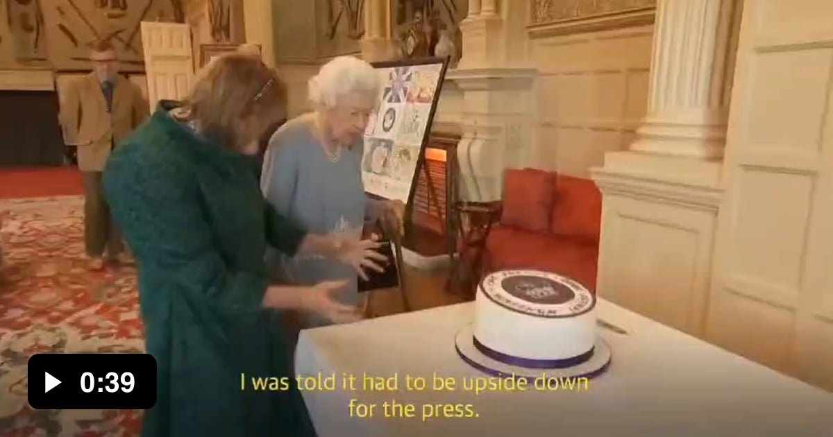 The Queen's so smart she realized she would look silly cutting such a ...