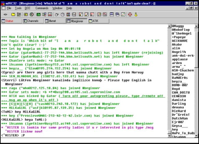 The good old mIRC - 9GAG