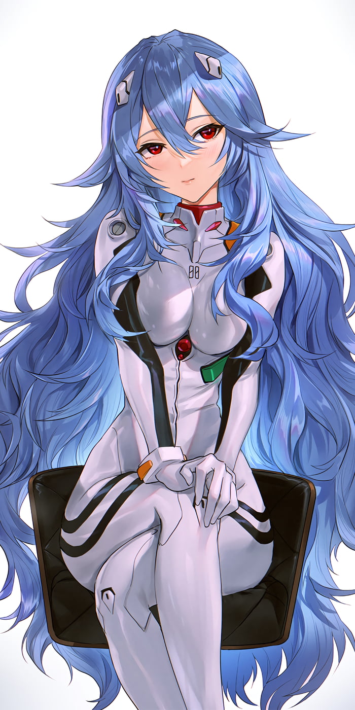 "Blue Flowing Hair" Rei Ayanami🦋 - 9GAG