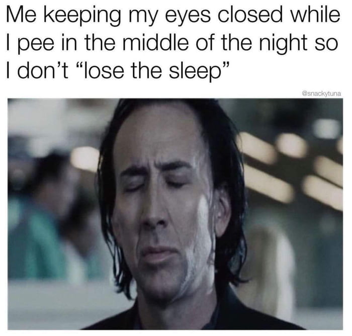 One eye open for me - 9GAG