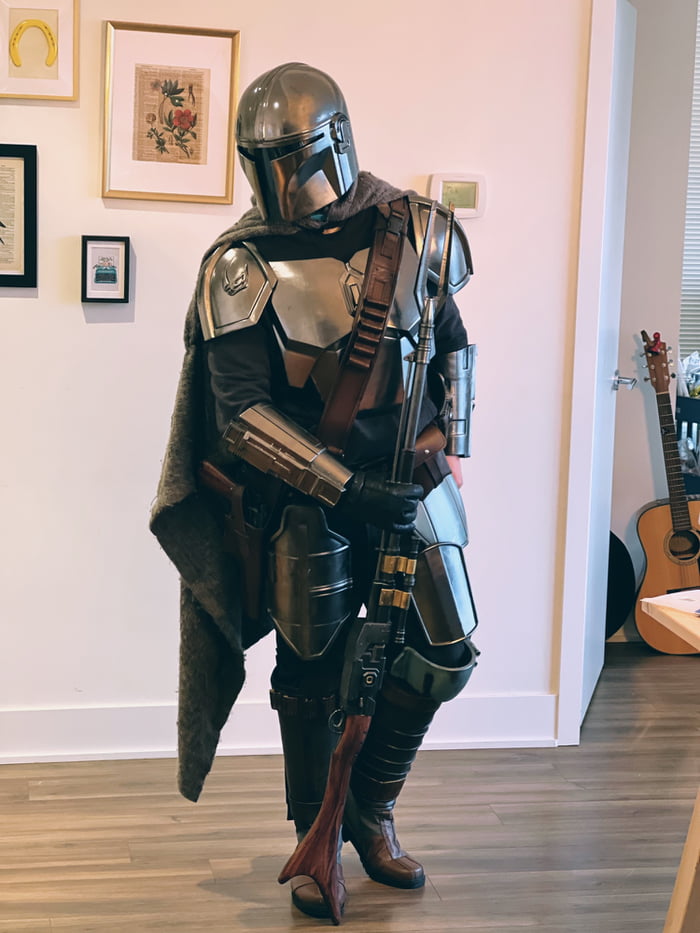 Work in progress Mandalorian, full beskar. 3D printed at home. - 9GAG