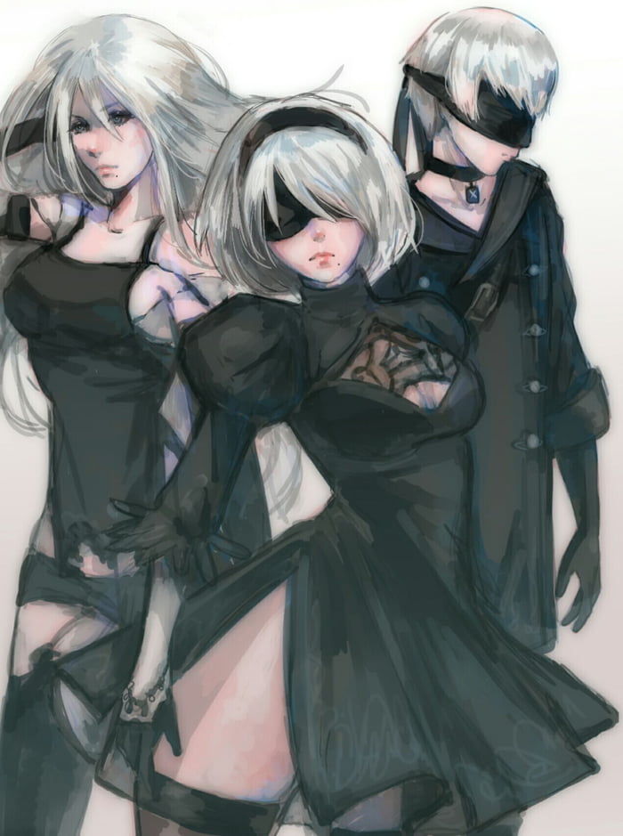 Nier Automata (A2, 2B, 9S) - 9GAG