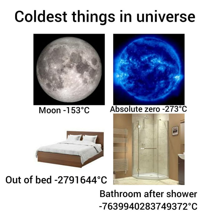 Coldest things in universe - 9GAG