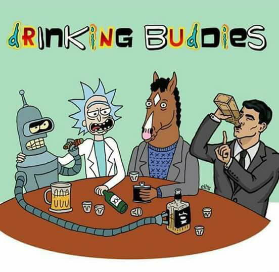 Who's your favourite cartoon drinking buddy? - 9GAG