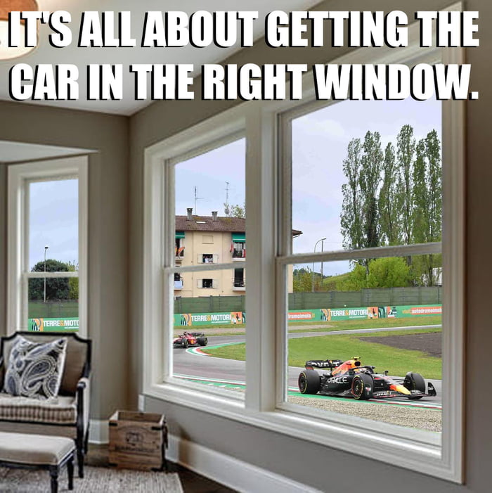 "It's all about getting the car in the right window." - 9GAG
