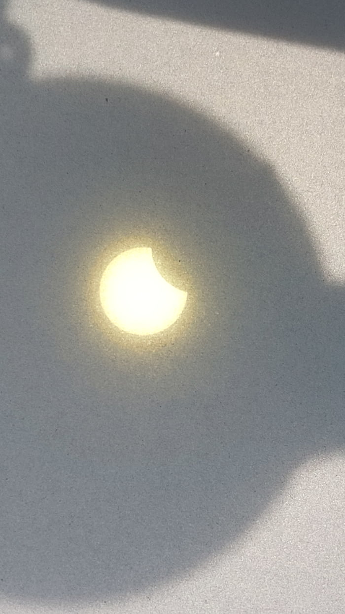 Partial solar eclipse today - 9GAG