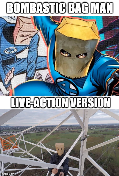 The amazing Bombastic Bag Man - 9GAG