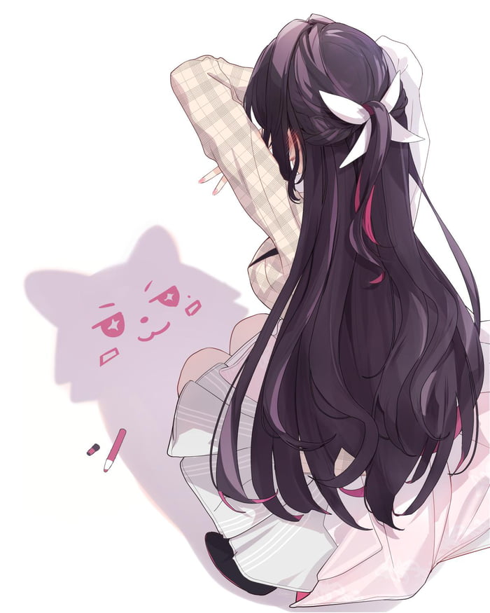 AZKi cat shadow - 9GAG