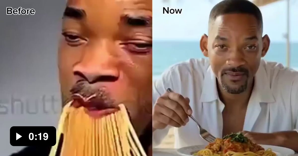 A.I Video generation then vs Now. Will Smith eating Pasta as a ...