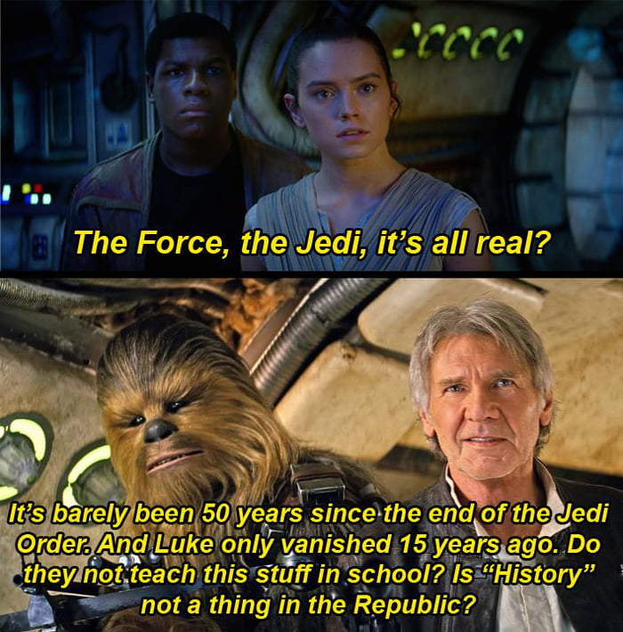 Han Solo is shook about the Force - 9GAG