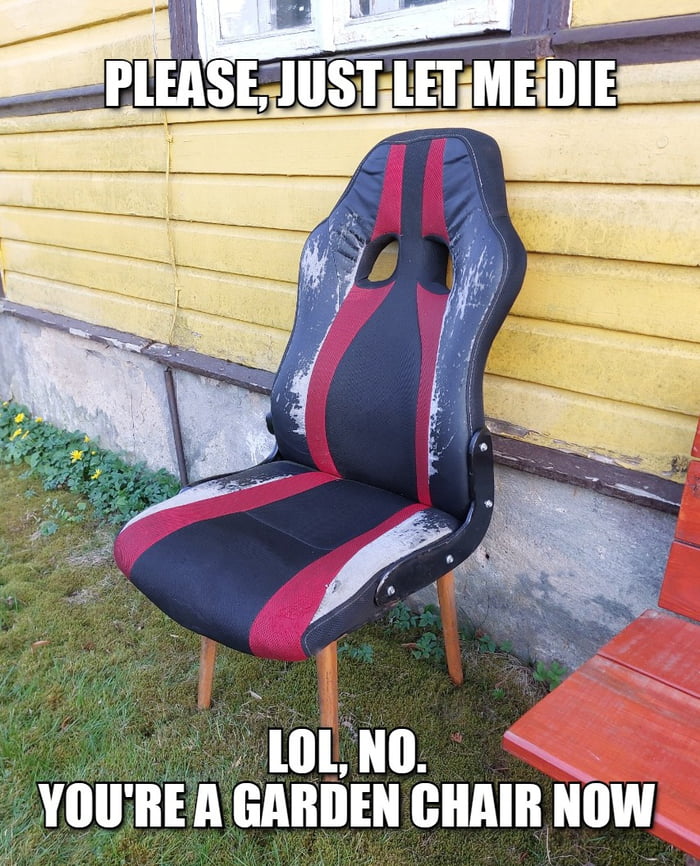 My cheap gaming chair broke. Time to put it to rest? Hell, no! Even in ...