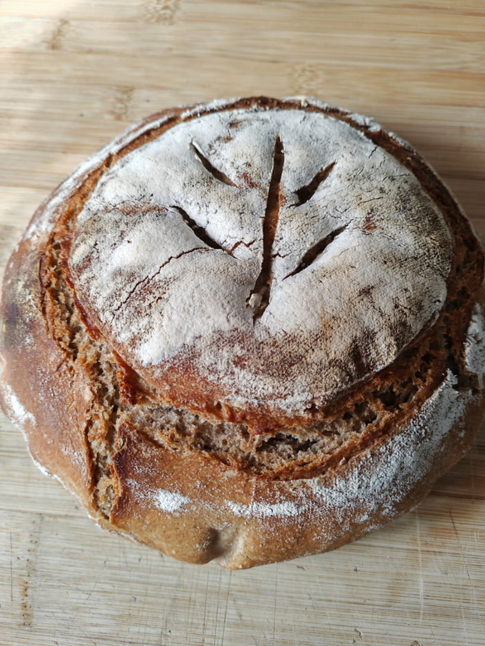 My first sourdough bread, really proud. Anyway my husband introduced me to 9gag world, I'm ...