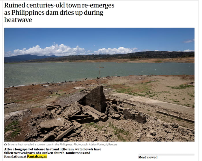 After a prolonged spell of intense heat and little rain, water levels ...