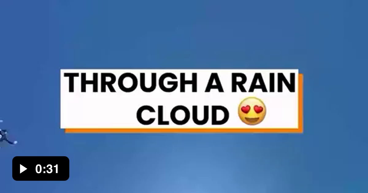 Diving into dark rain clouds. - 9GAG