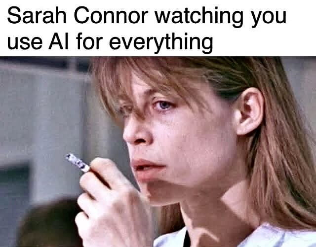 Almost like she knows it won’t end well… - 9GAG