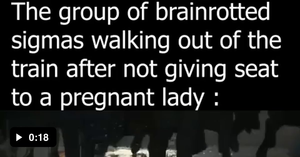 The ultimate sigma move? - 9GAG