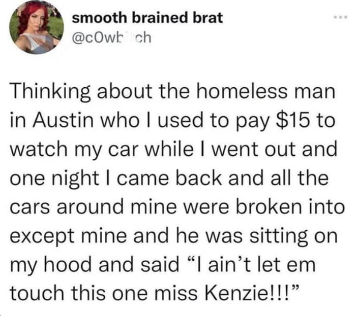 Miss Kenzie's car was the safest on the block - 9GAG