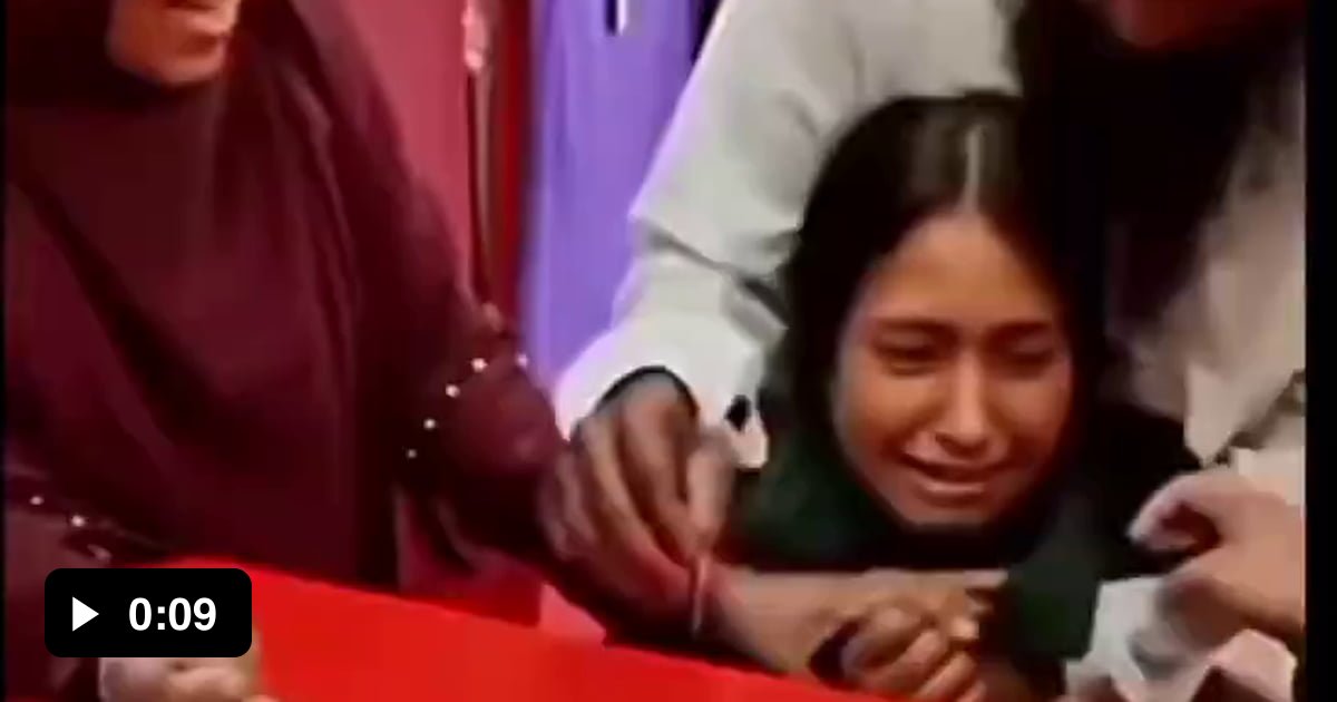 A poor young girl being forced to sign a marriage certificate to an older man. - 9GAG