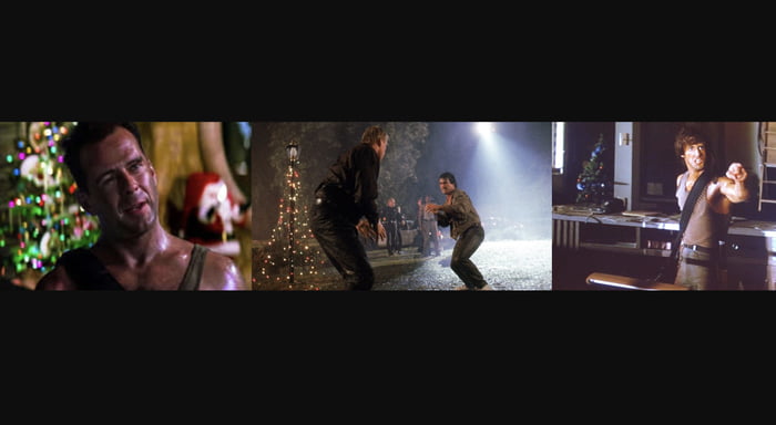 The big 3 of Christmas movies - Die Hard, Lethal Weapon, Rambo - 9GAG