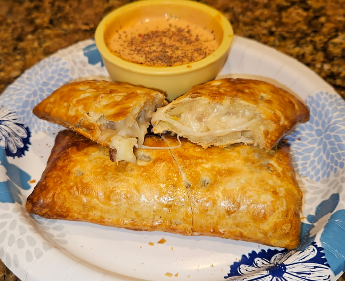 Classic Philidelphia Cheesesteak served Hot Pocket style with the ...