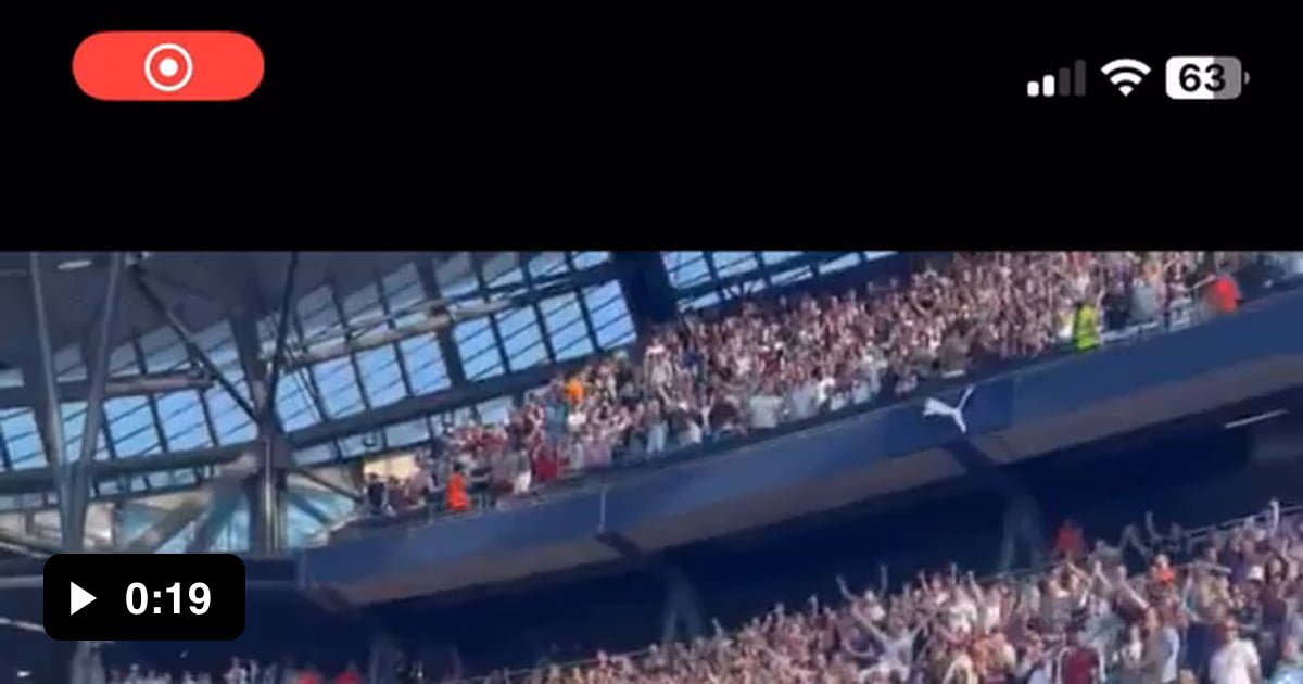 West Ham fans at Manchester City yesterday … “When Arsenal f*cked it up.. When Arsenal f*cked it ...