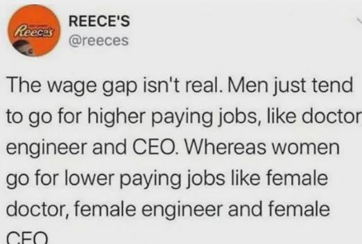 The wage gap has been - 9GAG