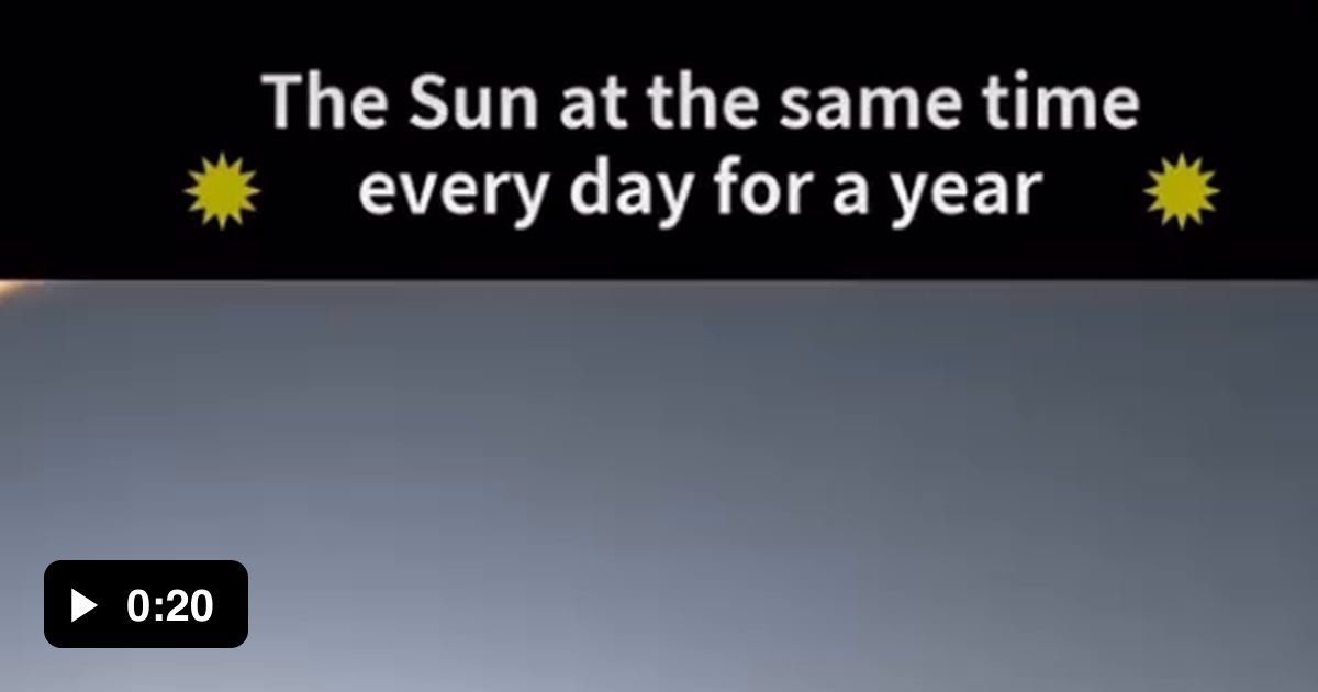 The sun at the same time everyday for a year! - 9GAG