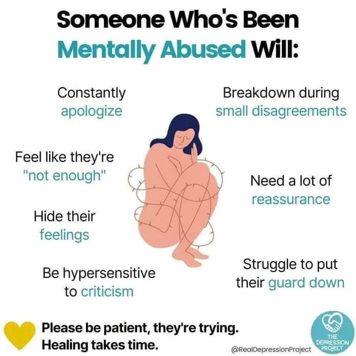 A Cool Guide To promoting awareness of someo has experienced mental abuse - 9GAG
