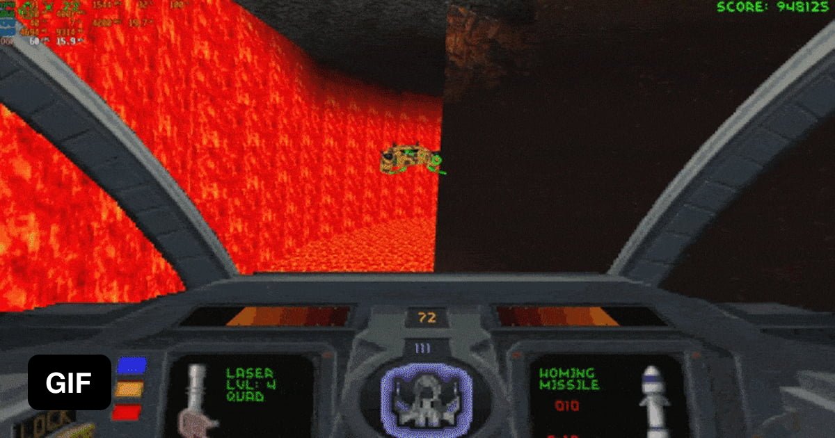 Descent was ahead of its time. This was the OG flight sim - 9GAG
