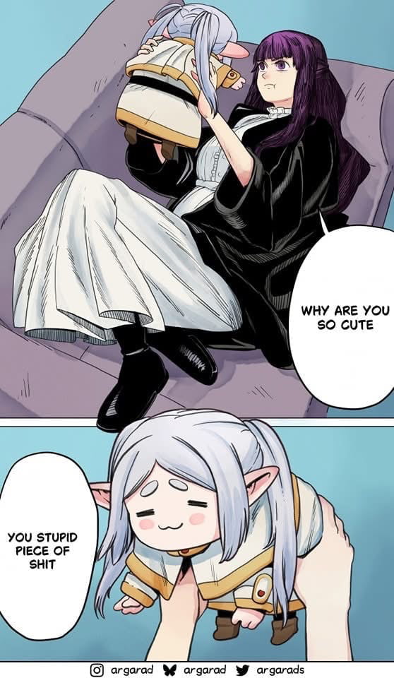 Frieren the plushie with Fern - 9GAG