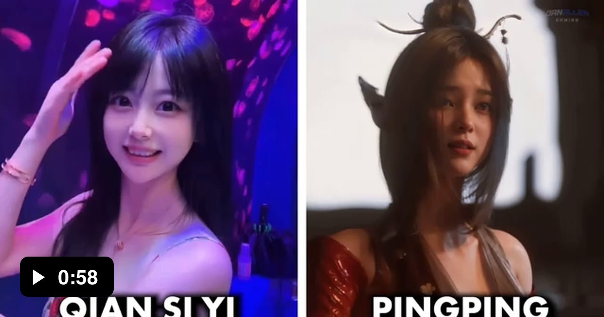 Black Myth : Wukong face models vs characters, credit : Dan Allen (Youtube) - 9GAG