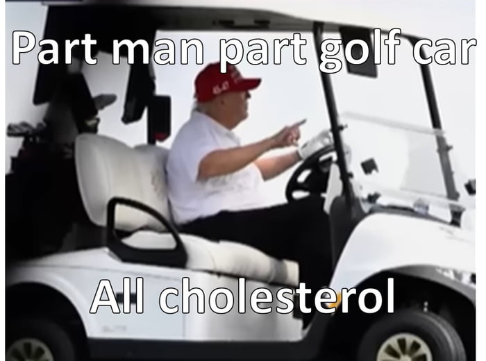 Part man part golf car - 9GAG