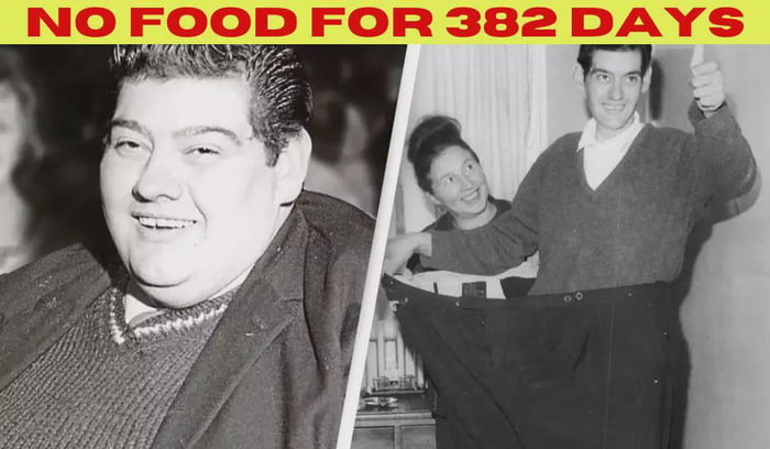 In 1965, a 27-year-old Irishman named Angus Barbieri fasted for 382 ...