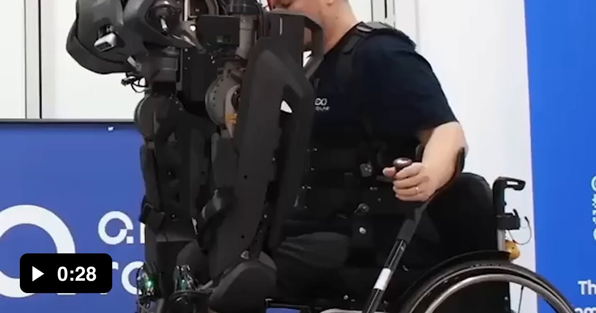 Wearable robot lets wheelchair users stand and walk - 9GAG
