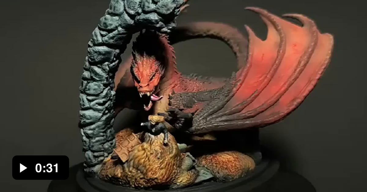 Smaug in the Great Hall of Thráin - 9GAG