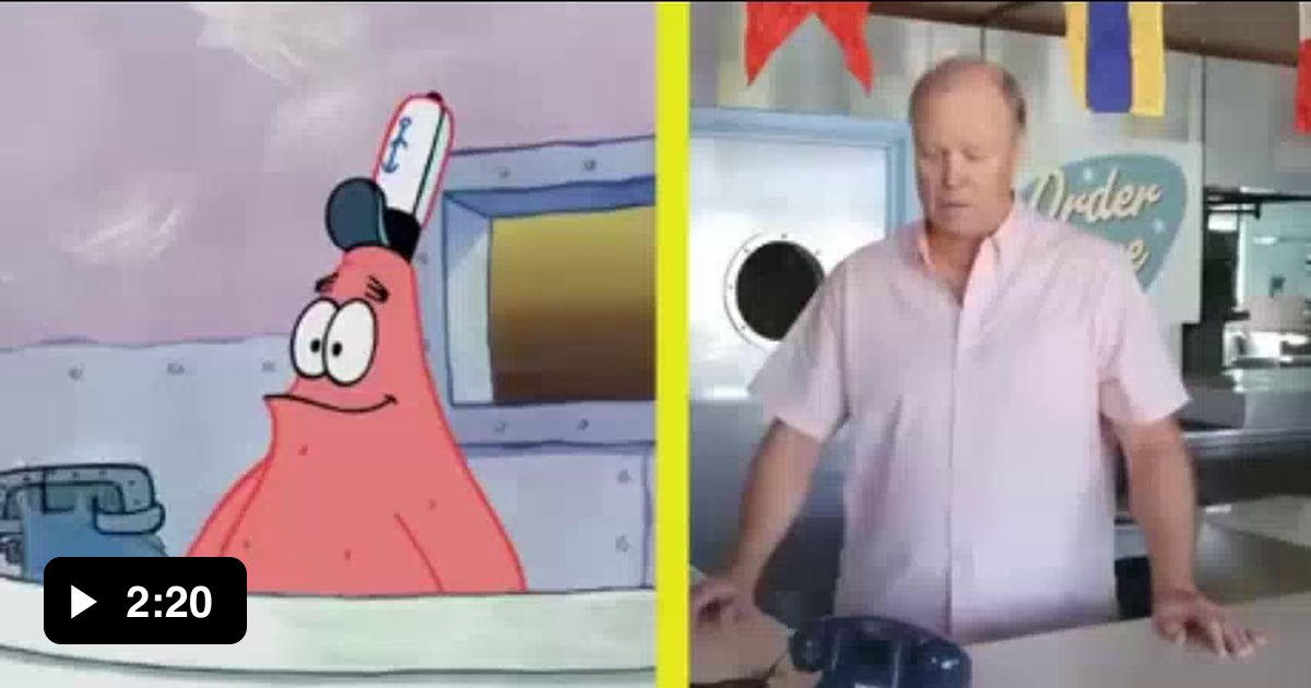 SpongeBob's voice actors reenact some scenes - 9GAG