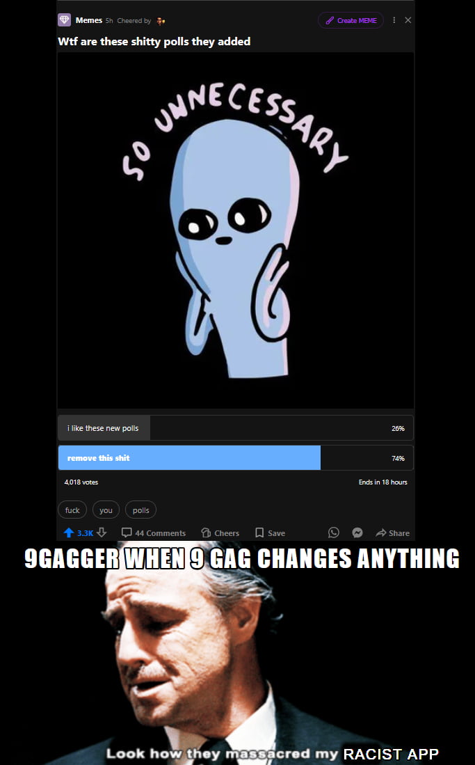 Change is bad - 9GAG