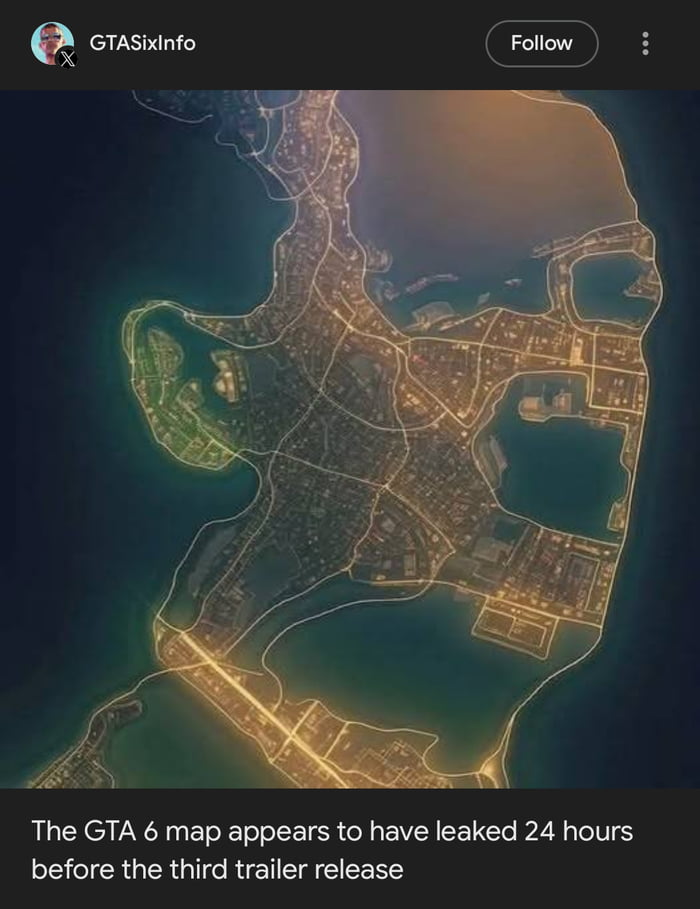"Raise your hand" if you know who the new GTA 6 map looks like - 9GAG