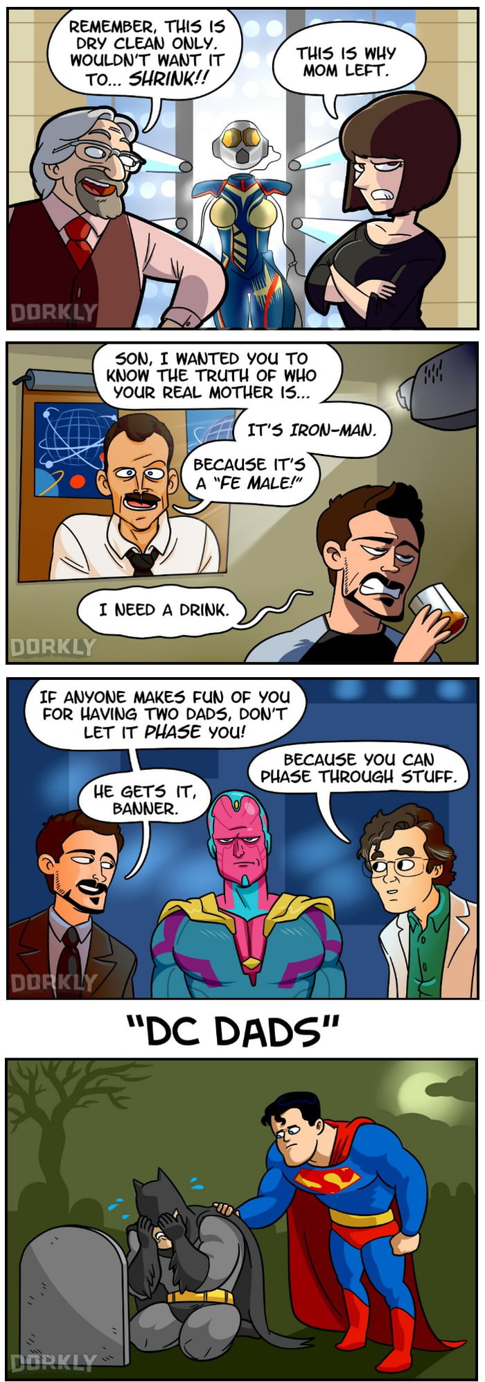 Marvel Dads vs DC Dads - 9GAG
